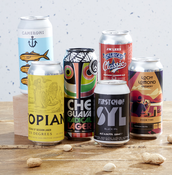 Craft Beer Can Set x12 | Funky Pigeon