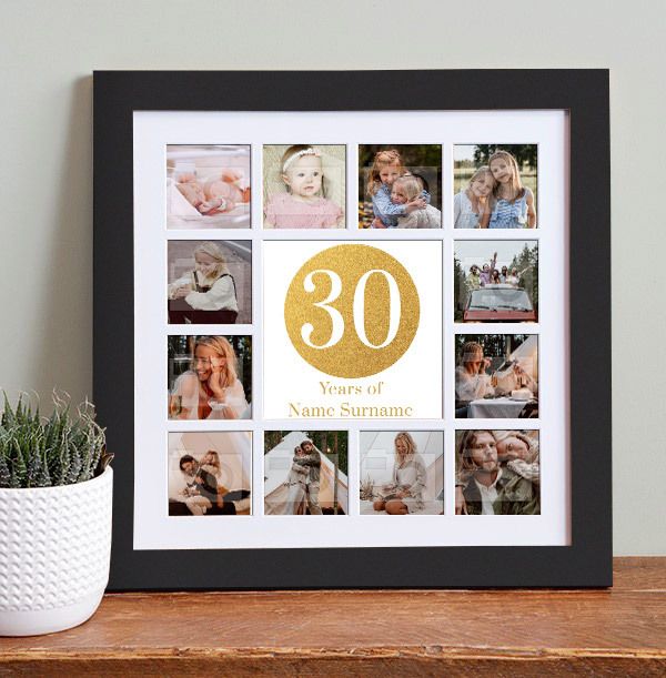 30th Birthday Photo Collage Frame Funky Pigeon 30th-birthday-photo-collage-frame-funky-pigeon