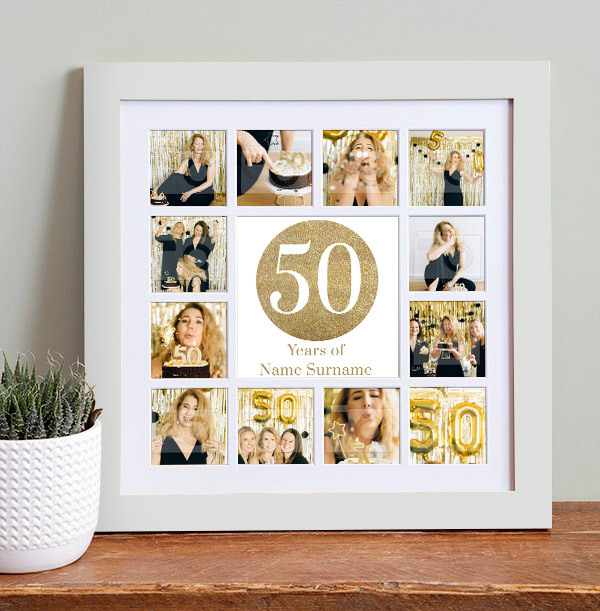 50th Birthday Photo Collage Frame Funky Pigeon 50th-birthday-photo-collage-frame-funky-pigeon