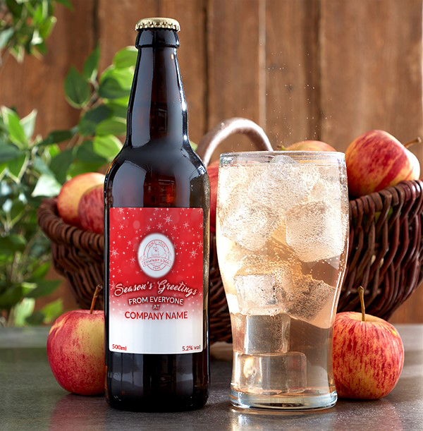 Company Christmas Logo Cider - Red | Funky Pigeon