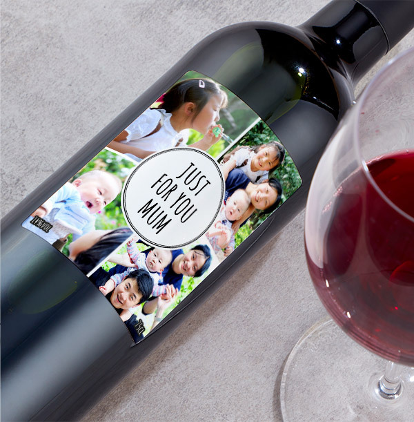 Red Wine Multi Pack With Four Photos | Funky Pigeon