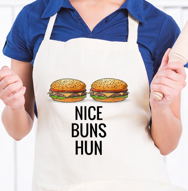 Nice Buns Hun Personalised Apron | Funky Pigeon