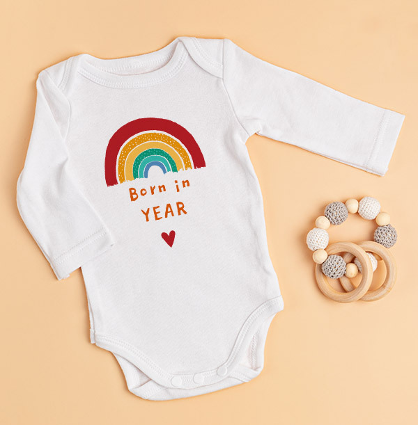 Birth Year Personalised Baby Grow | Funky Pigeon
