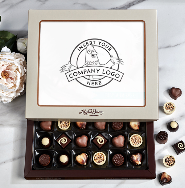 Company Logo Chocolates - Box of 30 | Funky Pigeon