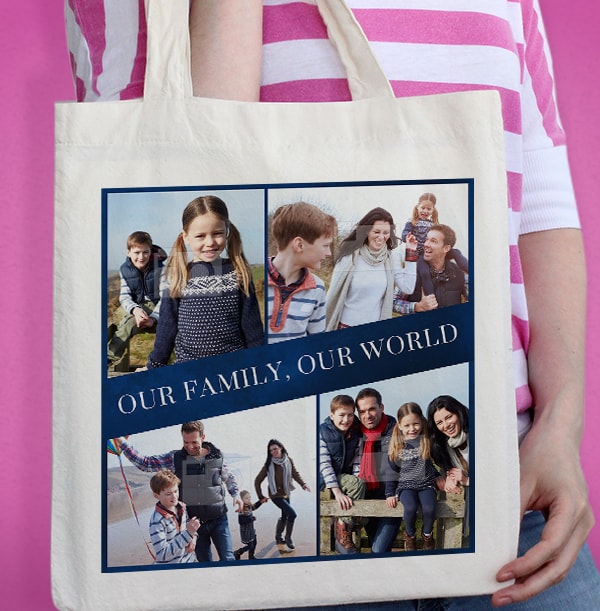 Our Family Multi Photo Tote Bag | Funky Pigeon