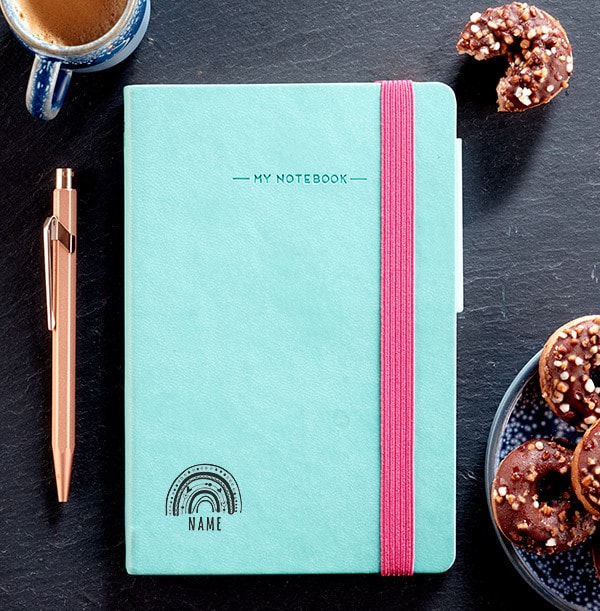 Rainbow Engraved Legami Notebook | Funky Pigeon