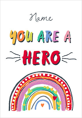 You are a Hero Personalised Poster | Funky Pigeon